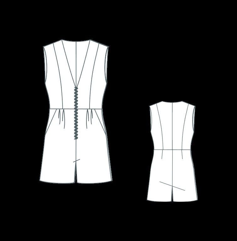 Formal Mini Jumpsuit Sewing Pattern Dungaree Pattern,womens Jumpsuit ...
