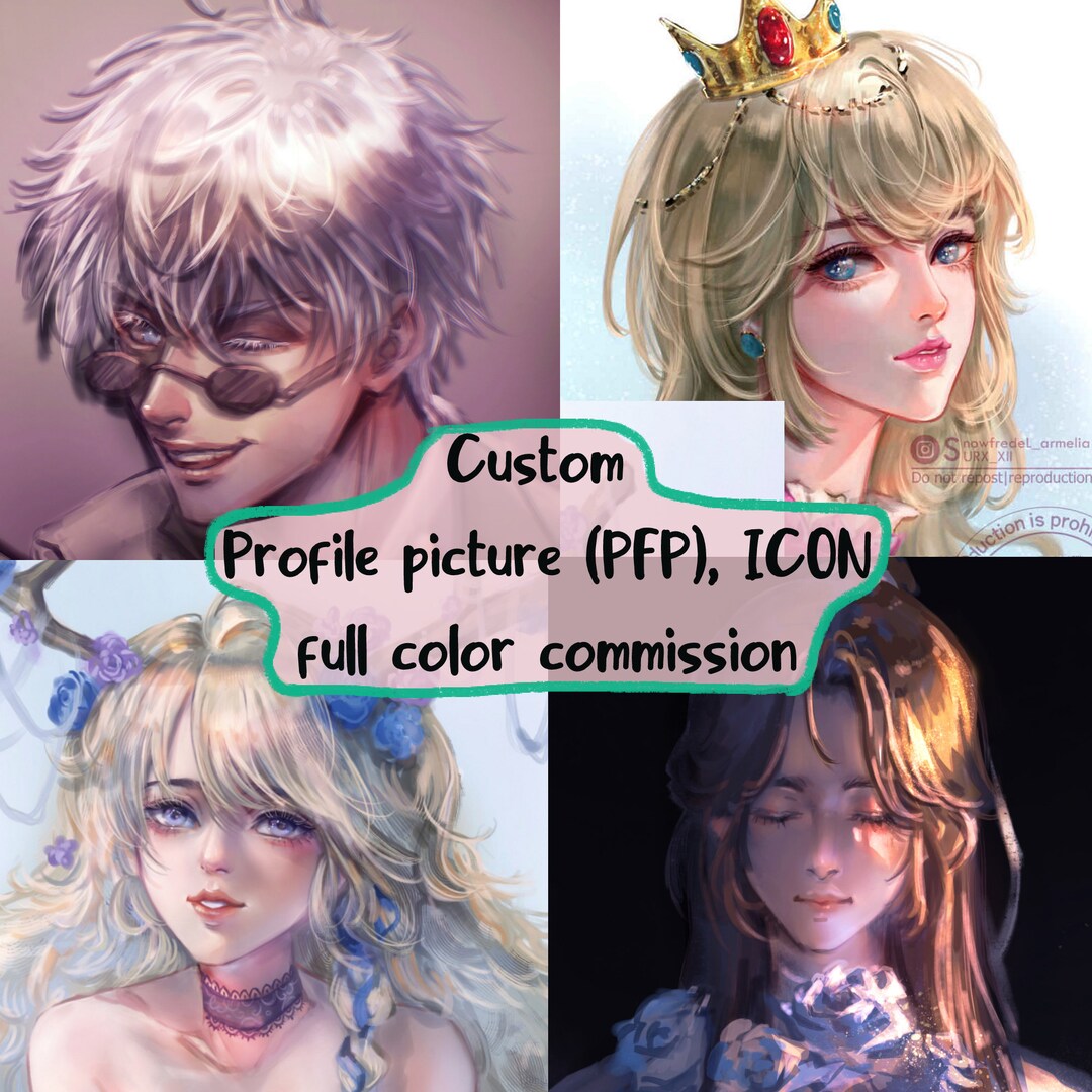 Custom Character Art, Profile Picture, PFP, Avatar, Icon, Discord, Youtube, Twitch, Digital Art ...