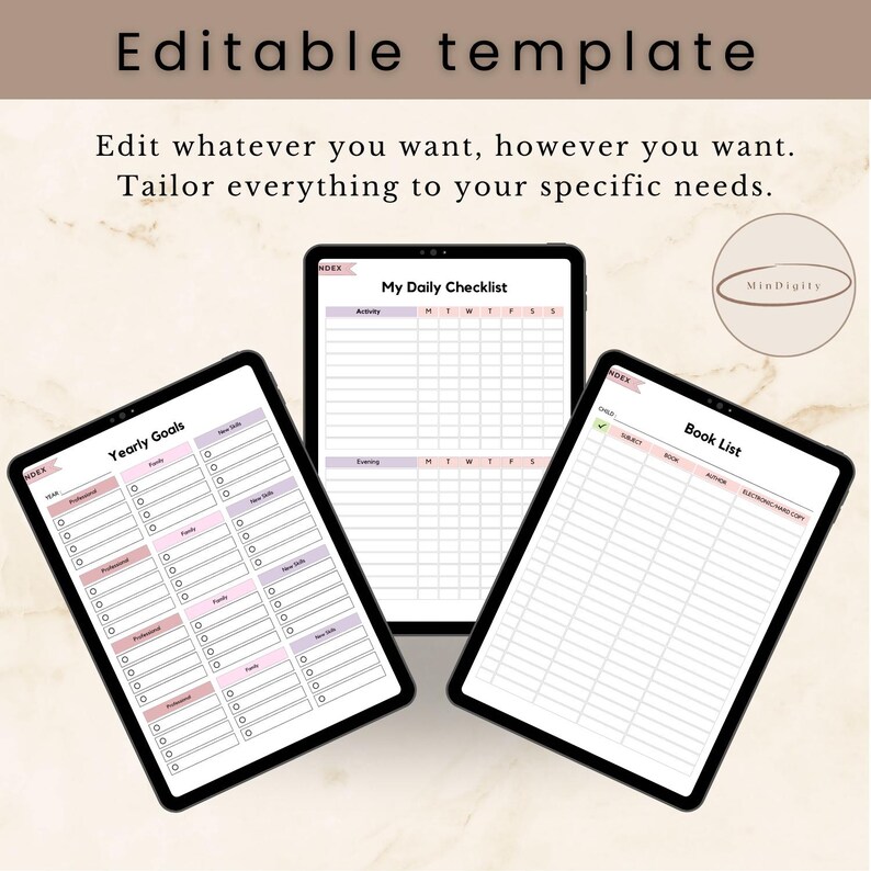 Back to School Digital Planner 2025-2026, Ultimate Academic Hyperlinked ...