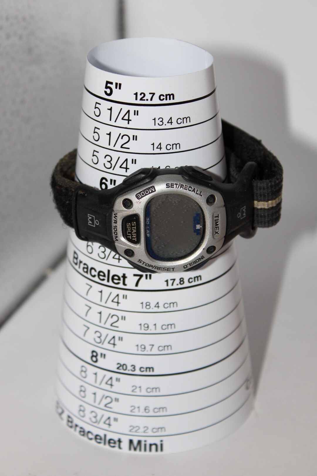 Vintage Black Silver Timex Ironman Digital Watch With Brown Yellow ...