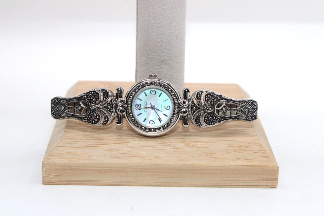 Vintage Studio Time Filigree Panel Silver Tone Watch New in Box - Etsy