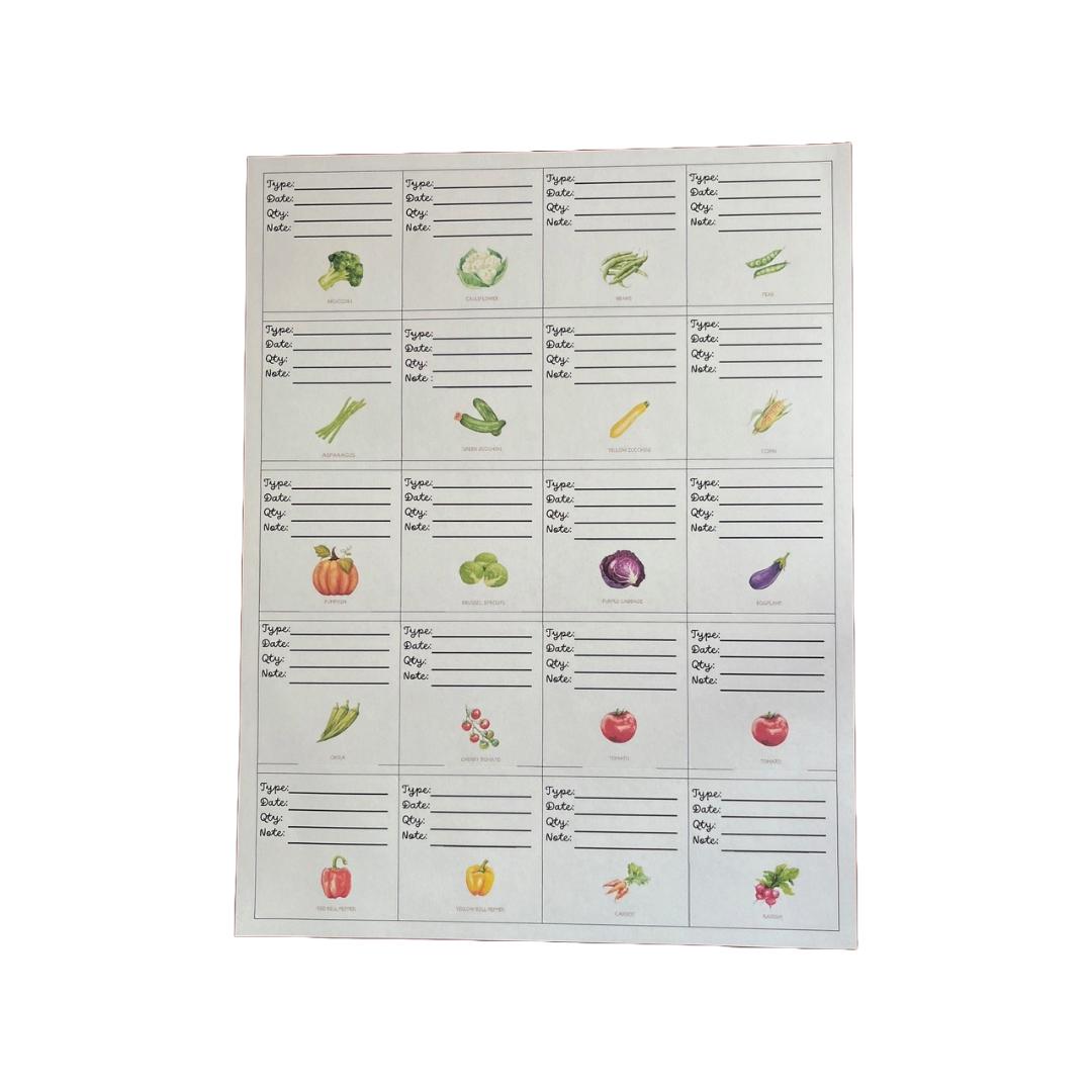 Seed Packet Sticker Labels: 40+ Vegetable, Fruit & Herb Designs - Etsy