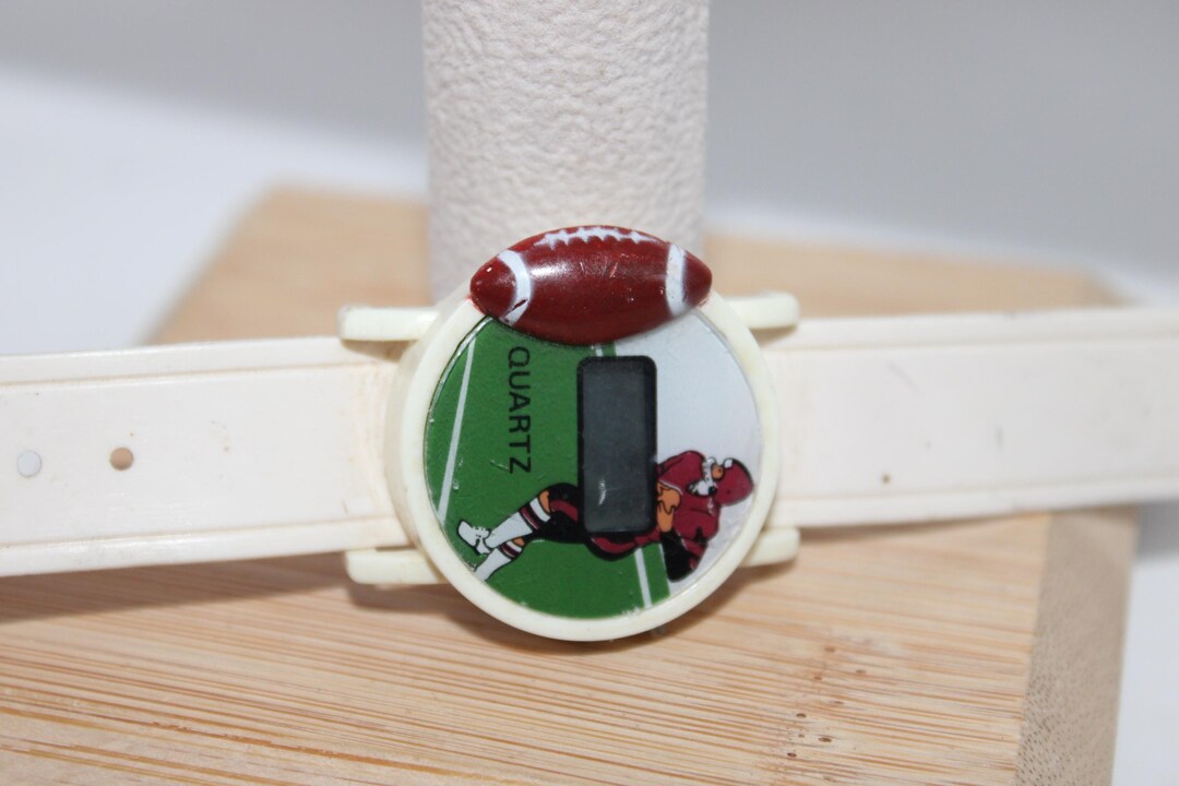 Vintage Retro White Plastic Football Digital Watch - Etsy