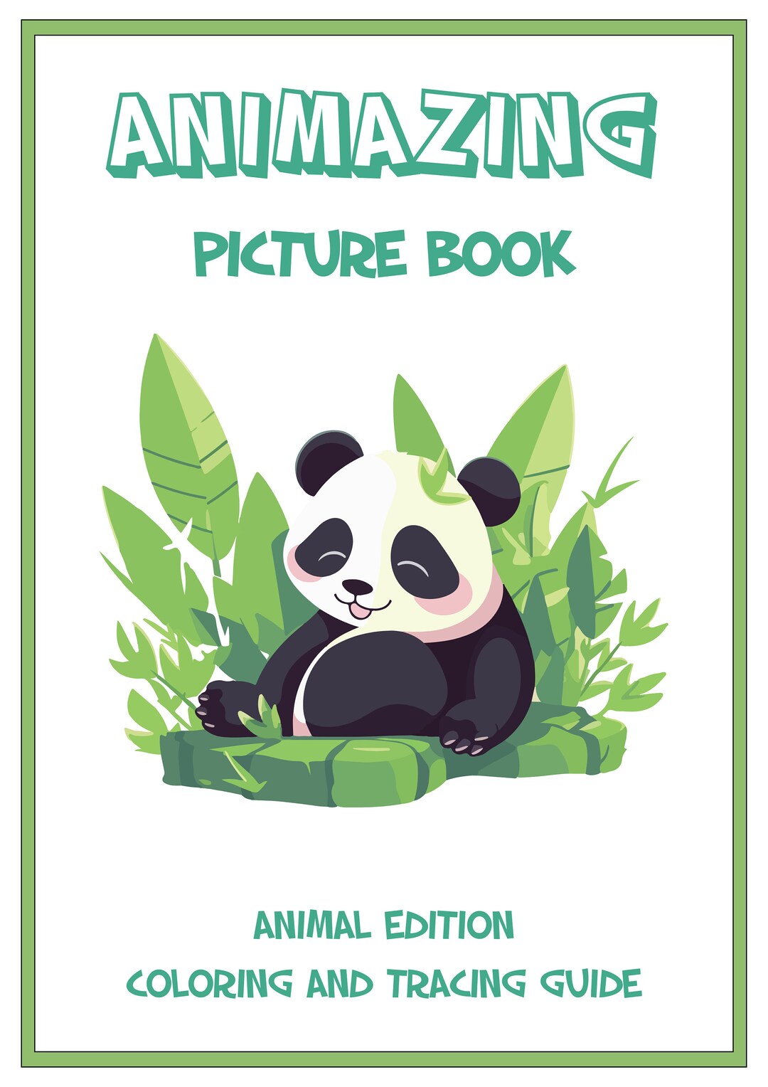A-Z Animal Picture Book With Coloring and Letter Tracing Guides in 8.5 ...