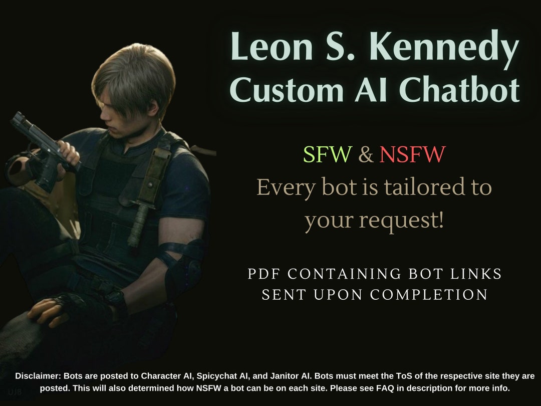 Leon Kennedy Resident Evil Custom AI Chatbot Commission Character Ai, Spicychat, Creative ...