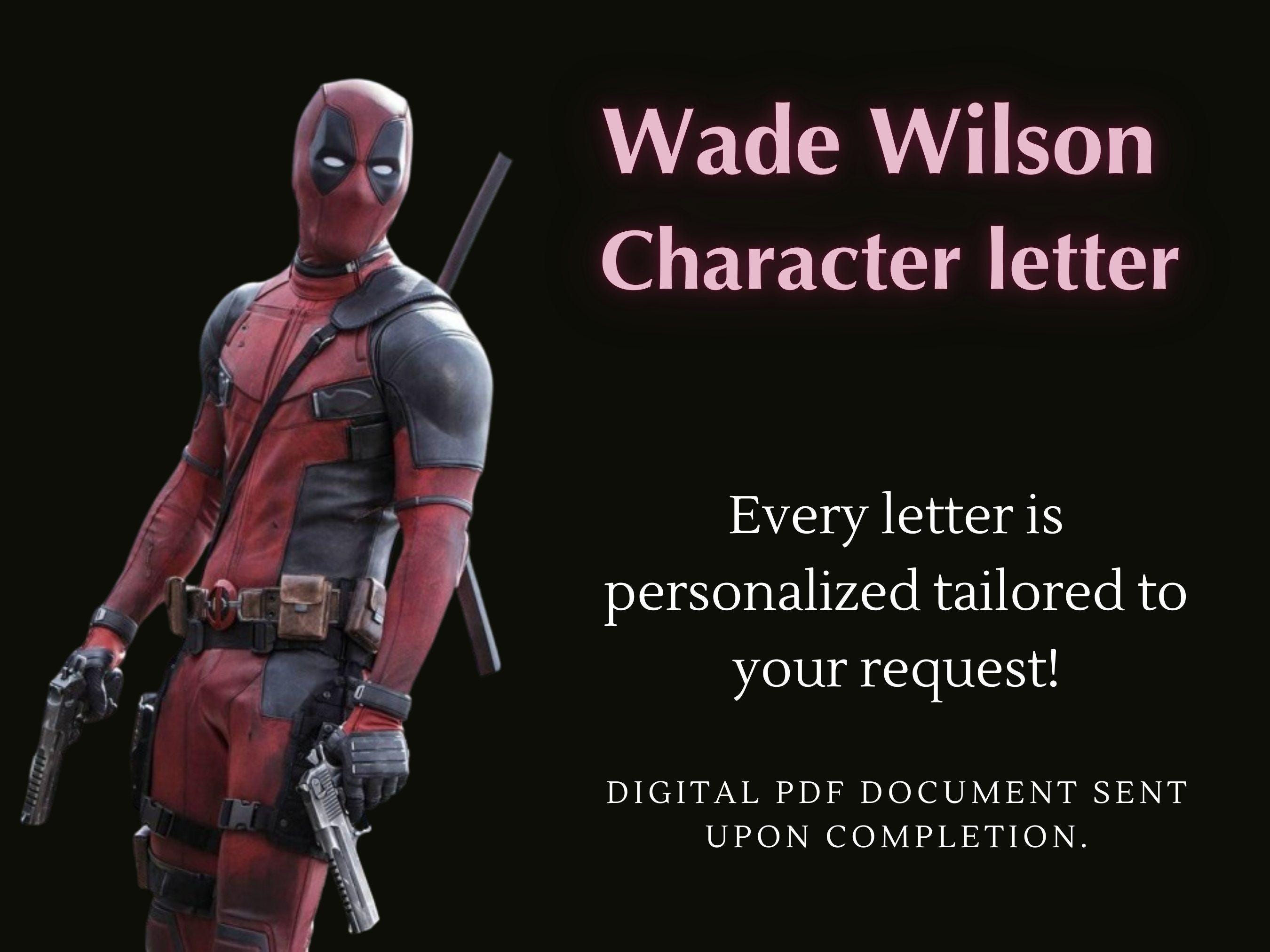 Wade Wilson Deadpool Character Letter Creative Writing Commission ...