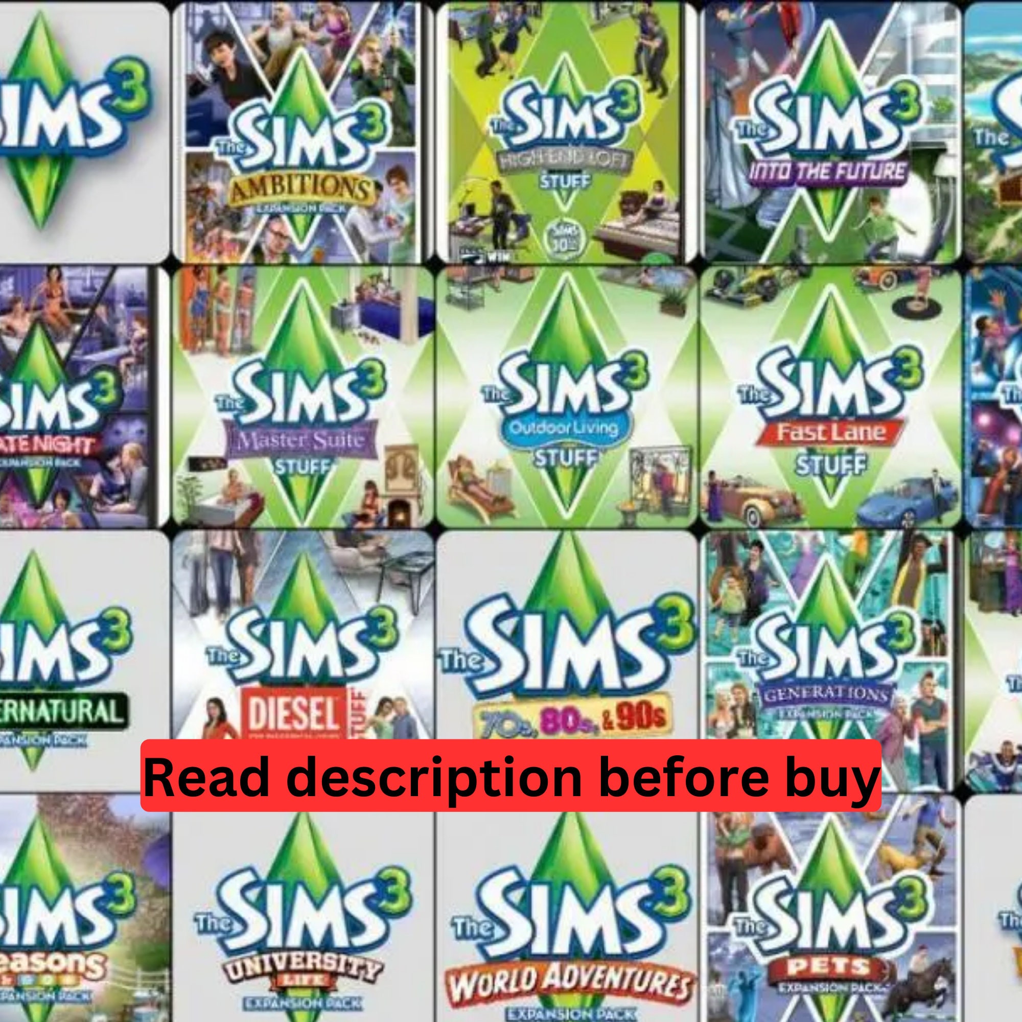 The Sims 3 All Expansion Packs and Stuff Packs Included for Windows ...