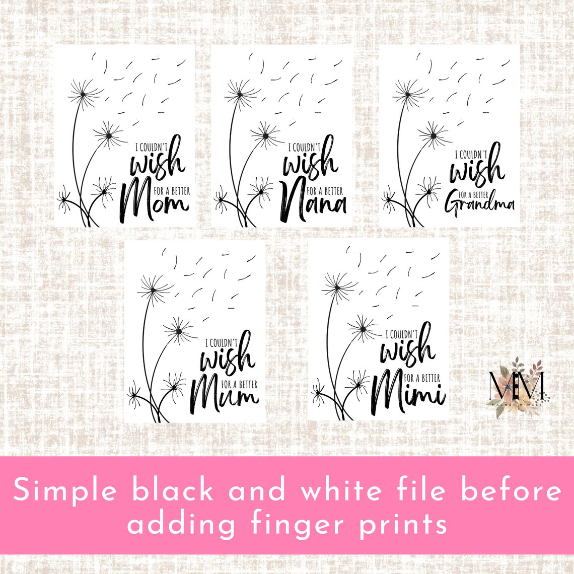 DIY Fingerprint Art | Mothers Day Fingerprint | Handprint Gifts for Mom ...