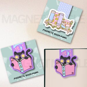 Magnetic Retro Groovy Bookmark Template Bundle – DIY Printable ...