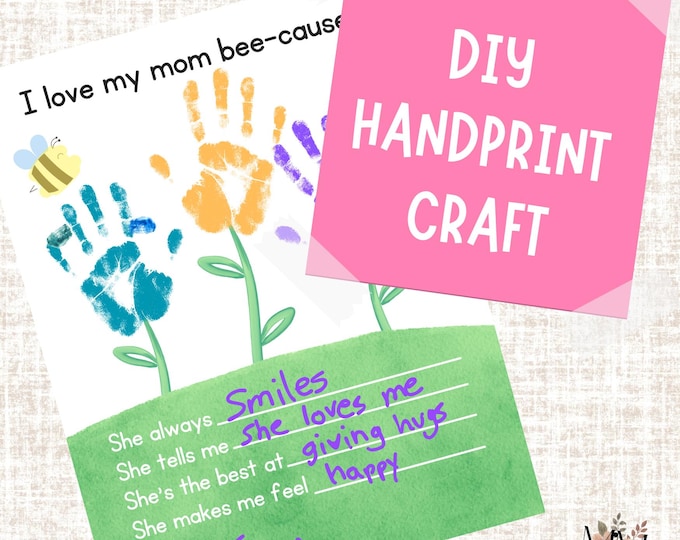 Mothers Day Printable | Kids Handprint Keepsake | Teacher and Parent ...