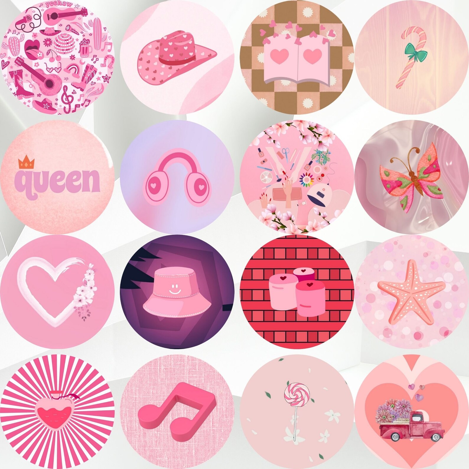 50 Retro Instagram Highlight Cover Icons, Groovy Highlight Covers ...