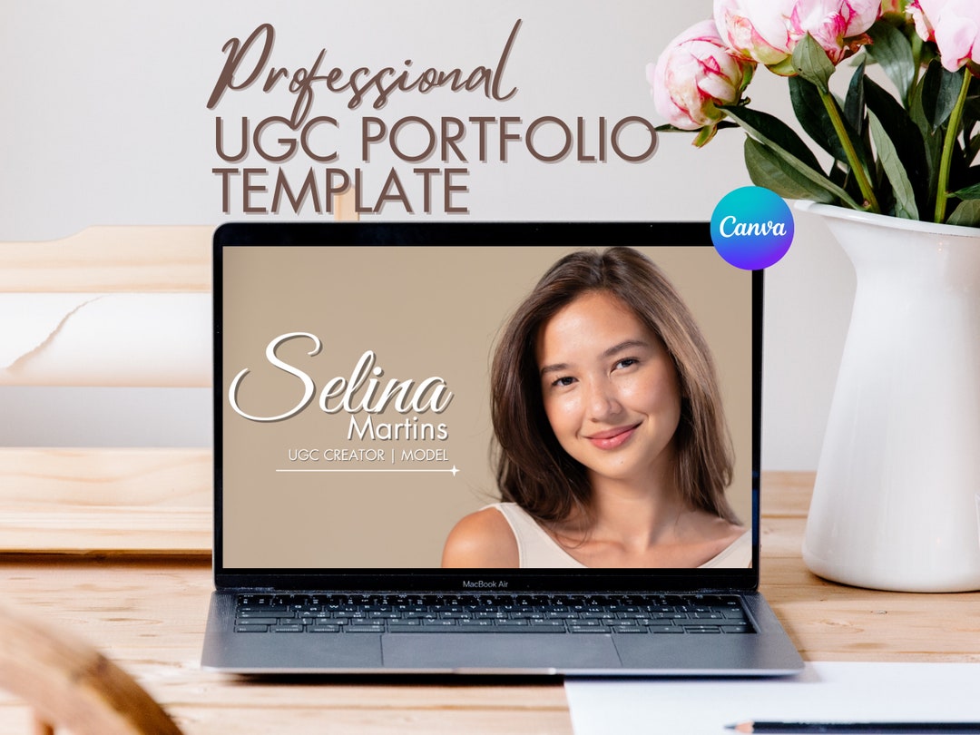 Professional UGC Portfolio Template Influencer Social Media Content ...