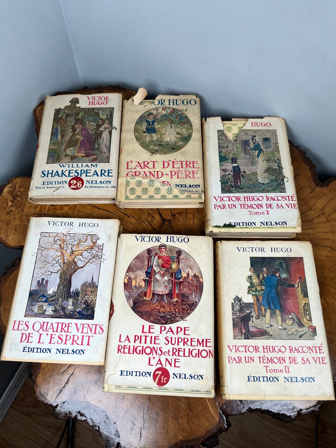 6 Books Victor Hugo Nelson Edition 1936-1937 - Etsy