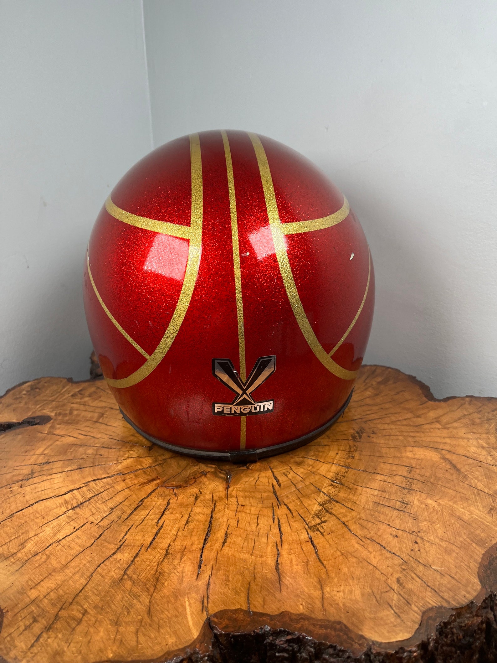 Vintage Motorbike Helmet Penguin - Etsy
