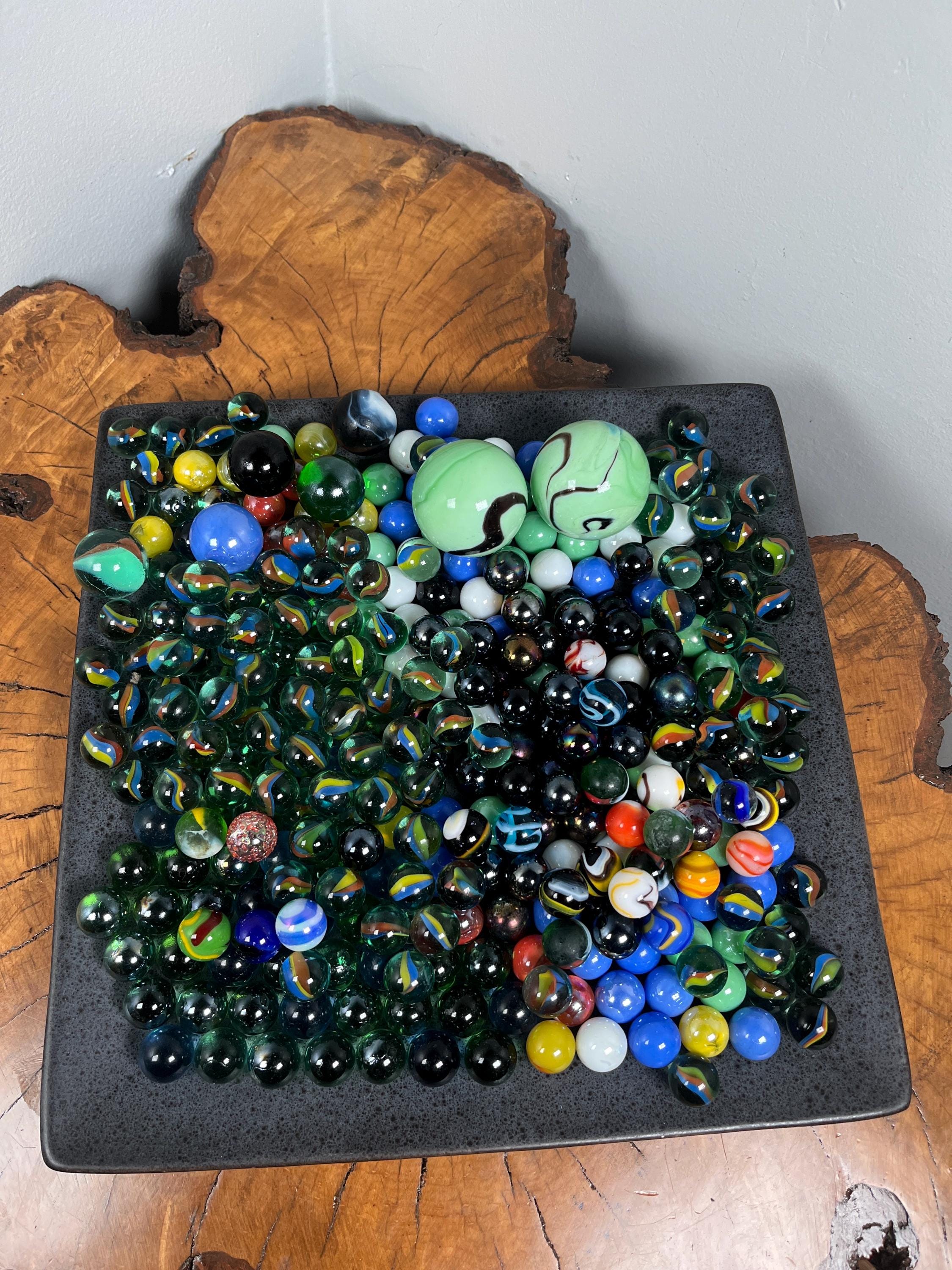 Vintage Mixed Marbles (337 Pcs / ~2 Kg) – Cat’s Eye, Opaque, Swirl ...