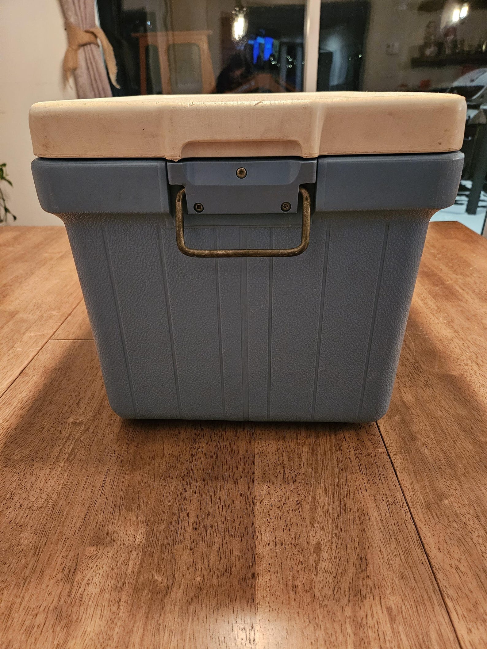 Vintage Coleman Cooler Blue and White Dura-bond W/ Metal Handles Made ...