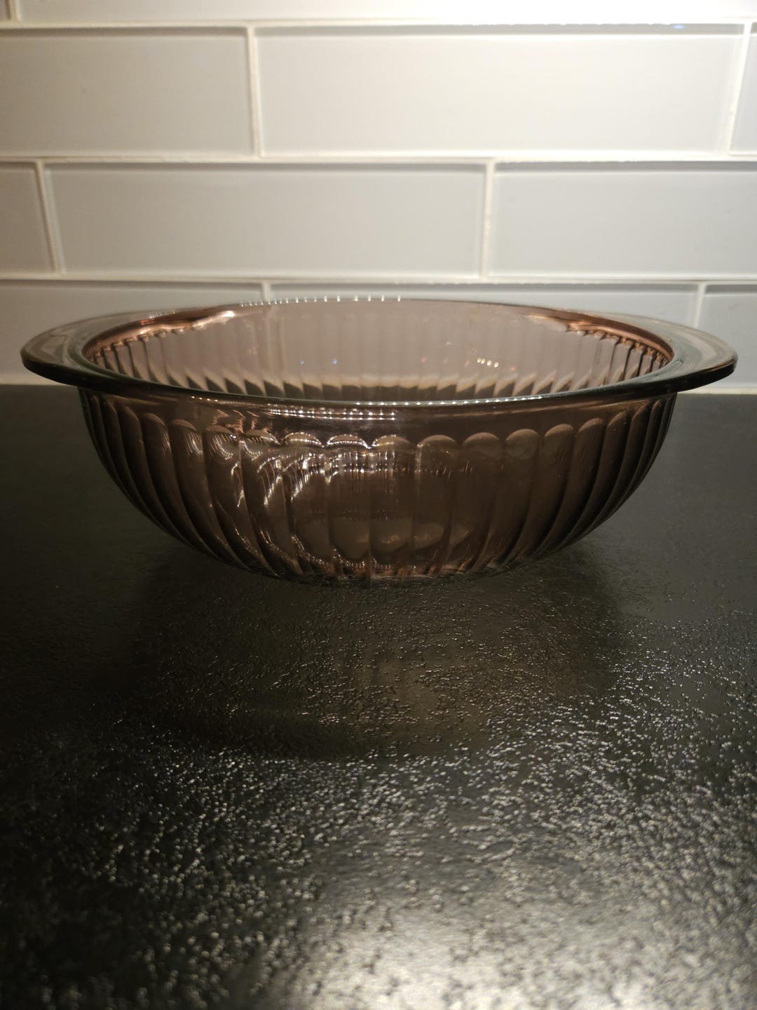 9 Inch Cranberry Pyrex 2 Quart Casserole Bowl Model 024-S Made in U.S.A ...
