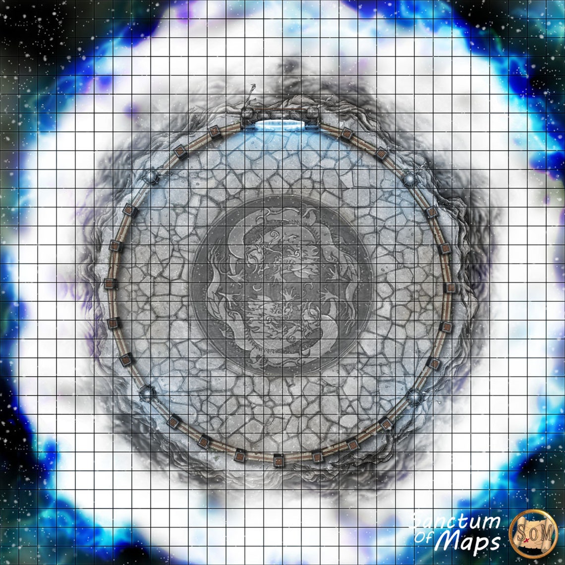 COSMIC ARENA Battle Map, Dnd Battle Map, D&D, Battlemap, Dungeons and ...