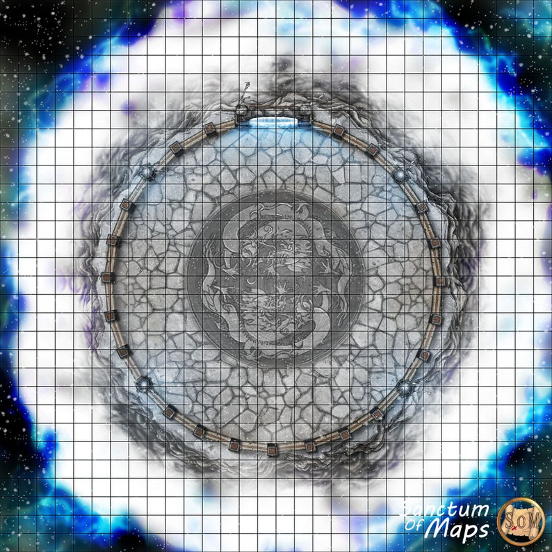 COSMIC ARENA Battle Map, Dnd Battle Map, D&D, Battlemap, Dungeons and ...