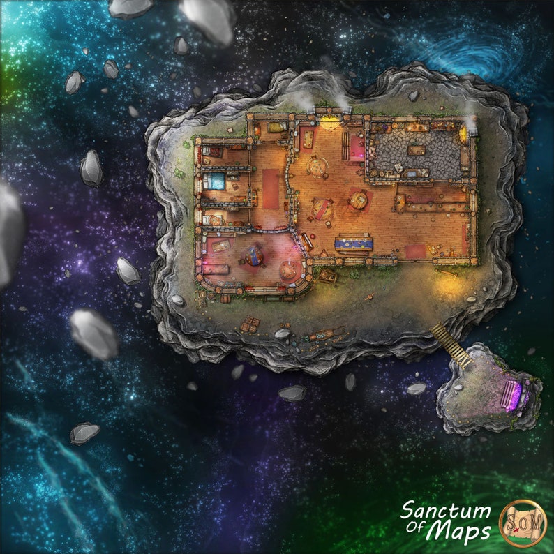 COSMIC TAVERN Battle Map, Scarlet Monastery, Dnd Battle Map, D&D ...