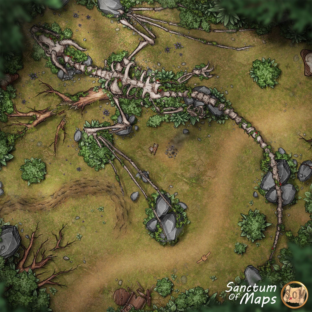 DRAGONS GRAVE Battle Map, Dnd Battle Map, D&D, Battlemap, Dungeons and ...