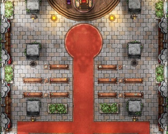 Guild Hall Tavern Battle Map, Dnd Battle Map, D&D, Battlemap, Dungeons ...