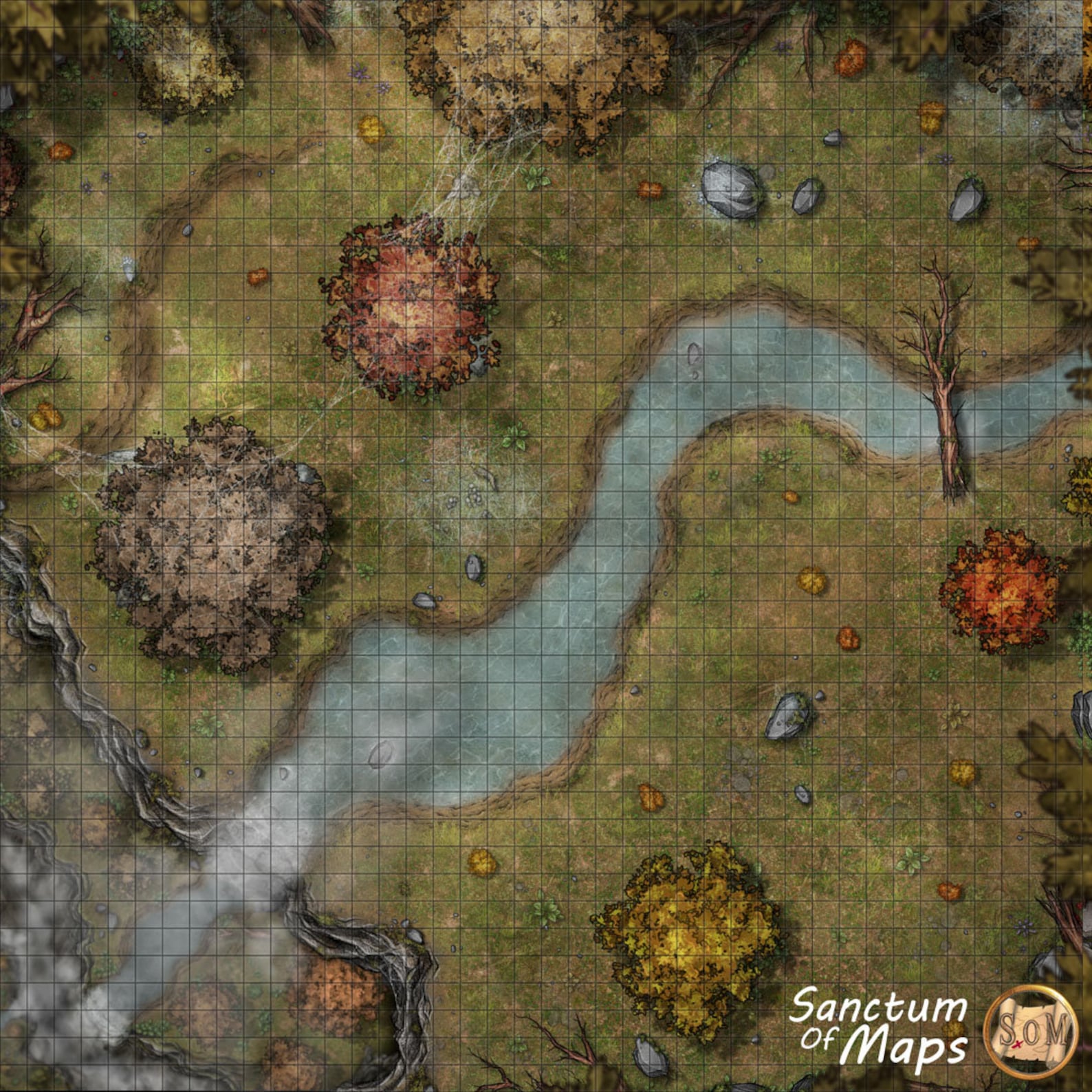SPIDER FOREST Battle Map, Dnd Battle Map, D&D, Battlemap, Dungeons and ...