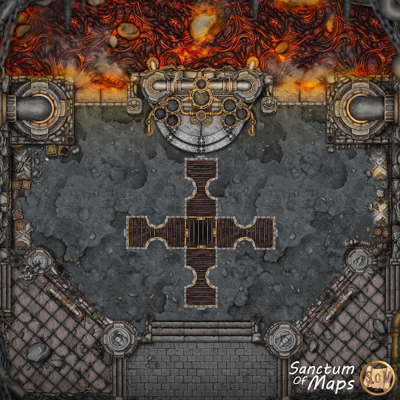 AETHERIUM FORGE Battle Map, Dnd Battle Map, D&D, Battlemap, Dungeons ...