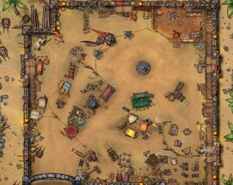 CAMPSITE Battle Map, Dnd Battle Map, D&D, Battlemap, Dungeons and ...