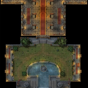 CATHEDRAL Battle Map, Scarlet Monastery, Dnd Battle Map, D&D, Battlemap ...