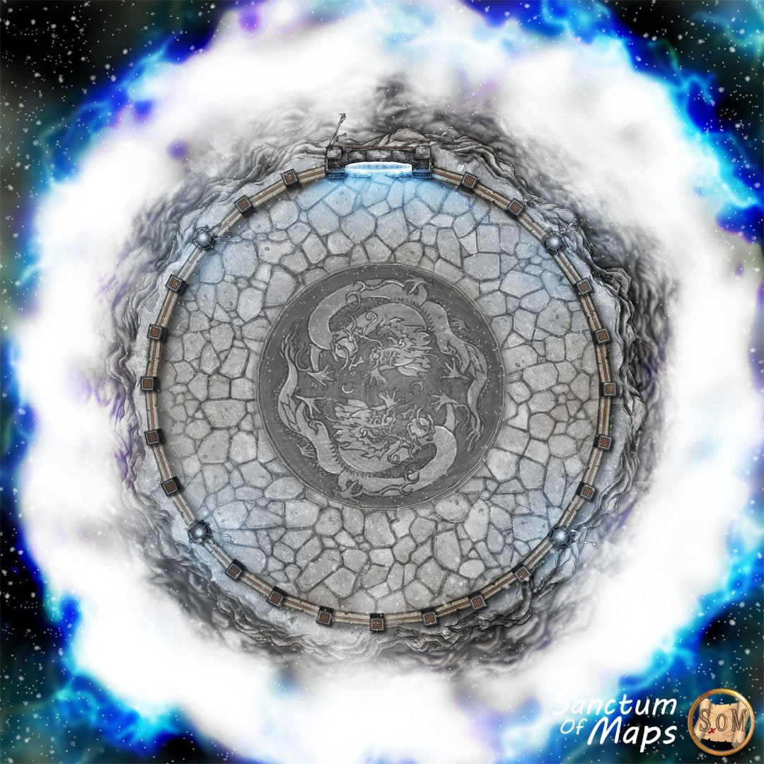 Cosmic Storm Arena Battle Map for D&D (digital Download) - Etsy