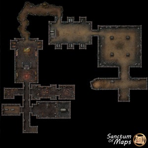 DARK CRYPT Battle Map, Dnd Battle Map, D&D, Battlemap, Dungeons and ...