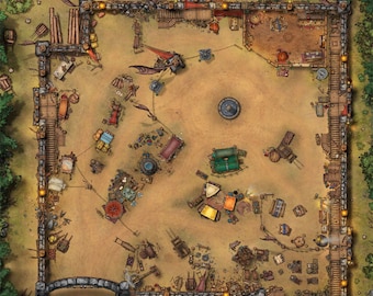 AETHERIUM FORGE Battle Map, Dnd Battle Map, D&D, Battlemap, Dungeons ...