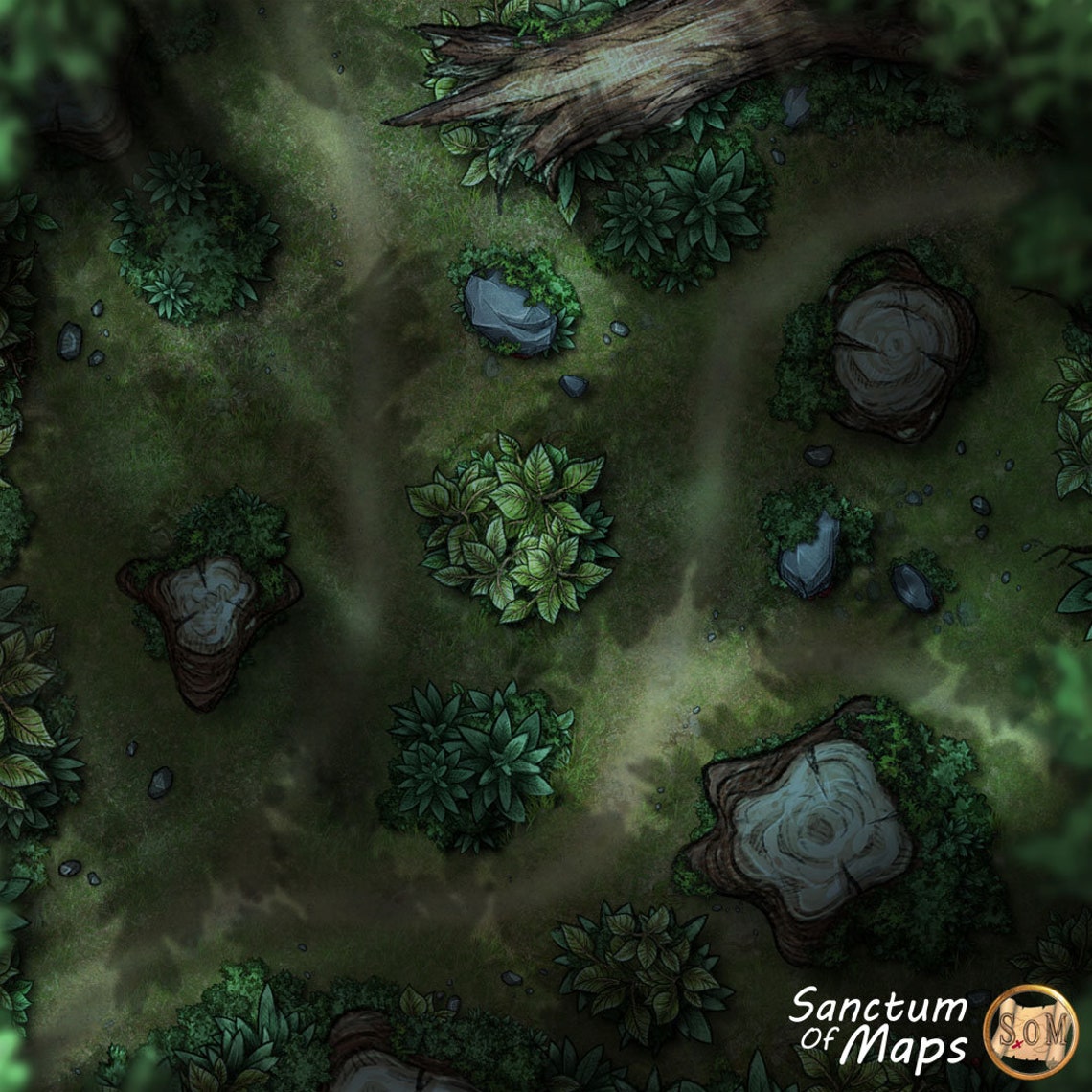 GIANT FOREST Battle Map, Dnd Battle Map, D&D, Battlemap, Dungeons and ...