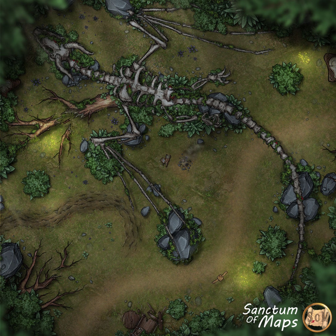 DRAGONS GRAVE Battle Map, Dnd Battle Map, D&D, Battlemap, Dungeons and ...