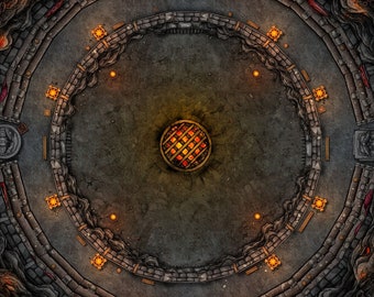 Lava Landing Battle Map, Dnd Battle Map, D&D, Battlemap, Dungeons and ...