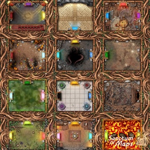 MIRROR MAZE Battle Map, Scarlet Monastery, Dnd Battle Map, D&D ...