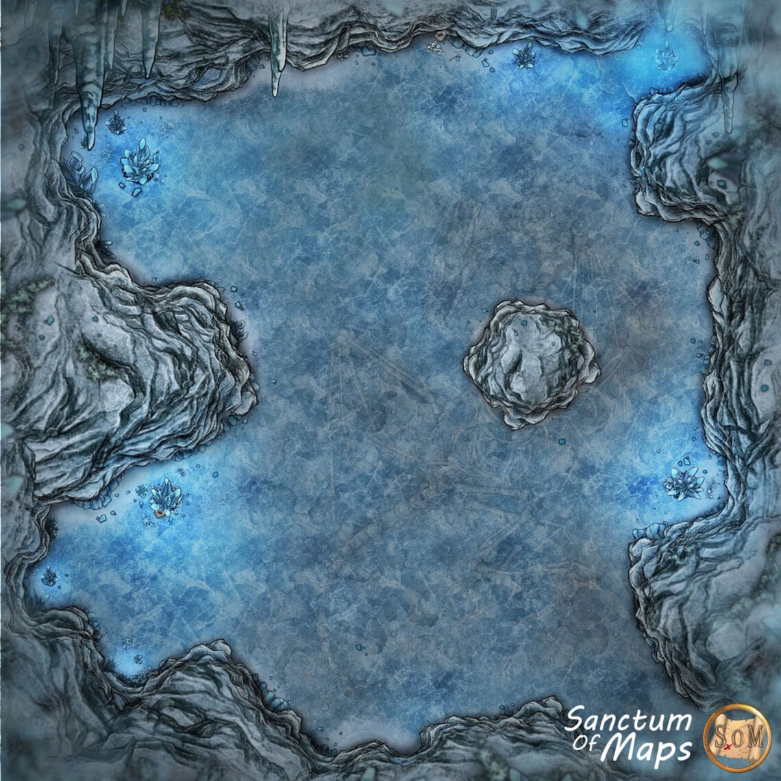 ICE CAVE Battle Map, Dnd Battle Map, D&D, Battlemap, Dungeons and ... ICE CAVE Battle Map, Dnd Battle Map, D&D, Battlemap, Dungeons and ...