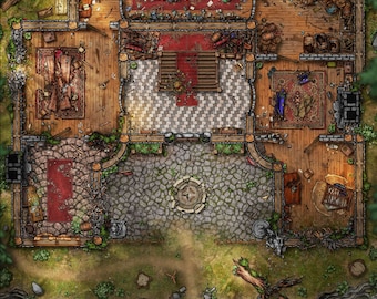 Haunted House Battle Map, Dnd Battle Map, D&D, Battlemap, Dungeons and ...