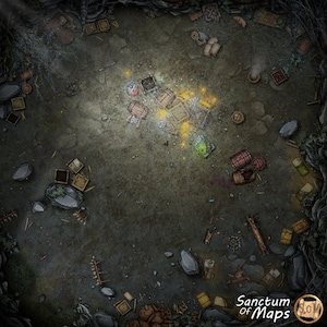 Evil Bandit Lair/spider Hoard Battle Map Dnd Battle Map, D&D, Battlemap ...