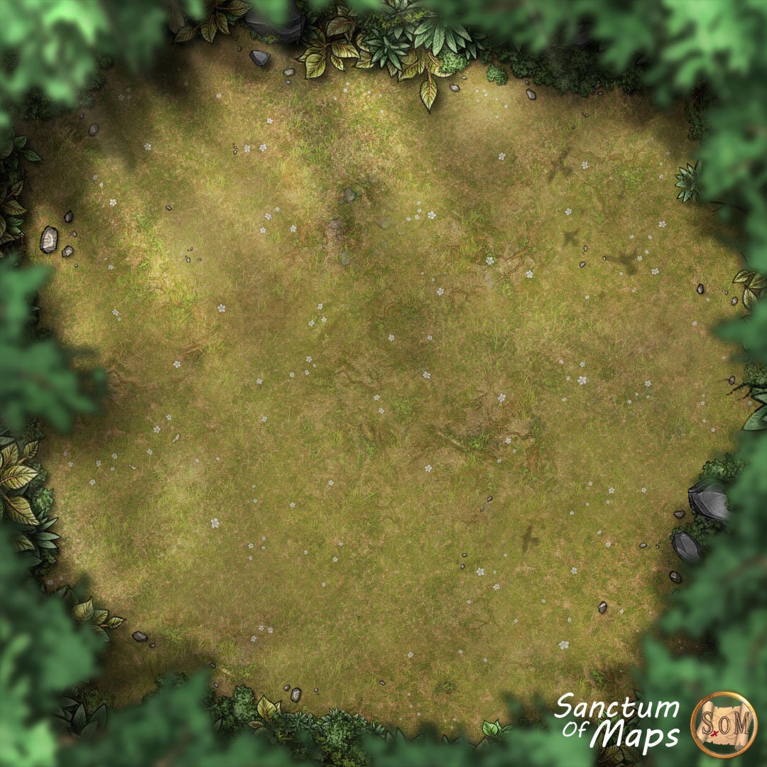 FLOWER FIELD Battle Map, Dnd Battle Map, D&D, Battlemap, Dungeons and ...