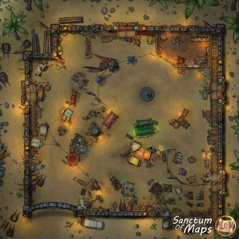 DESERT MARKET Battle Map, Scarlet Monastery, Dnd Battle Map, D&D ...