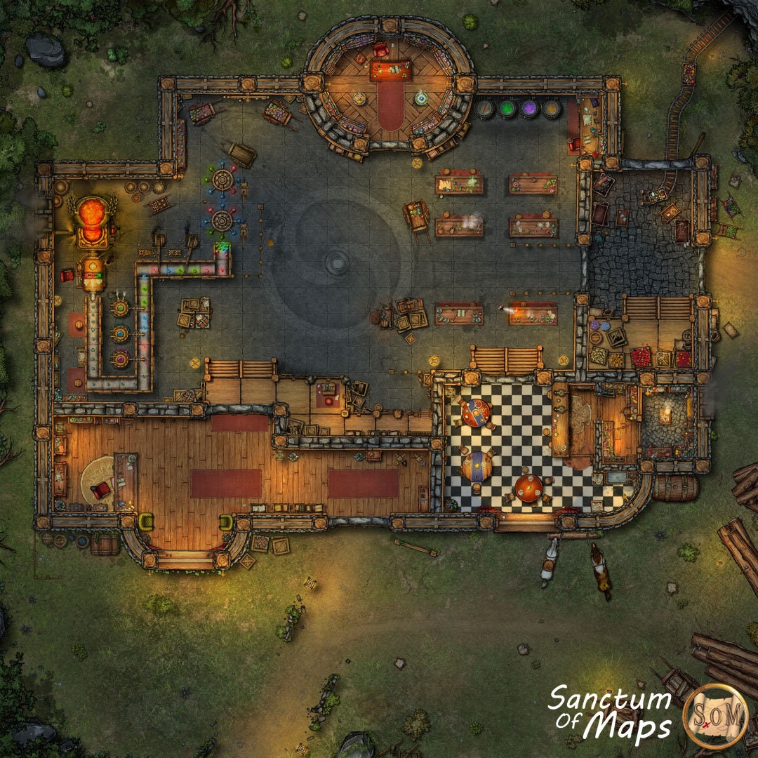 POTION FACTORY Battle Map, Scarlet Monastery, Dnd Battle Map, D&D ...