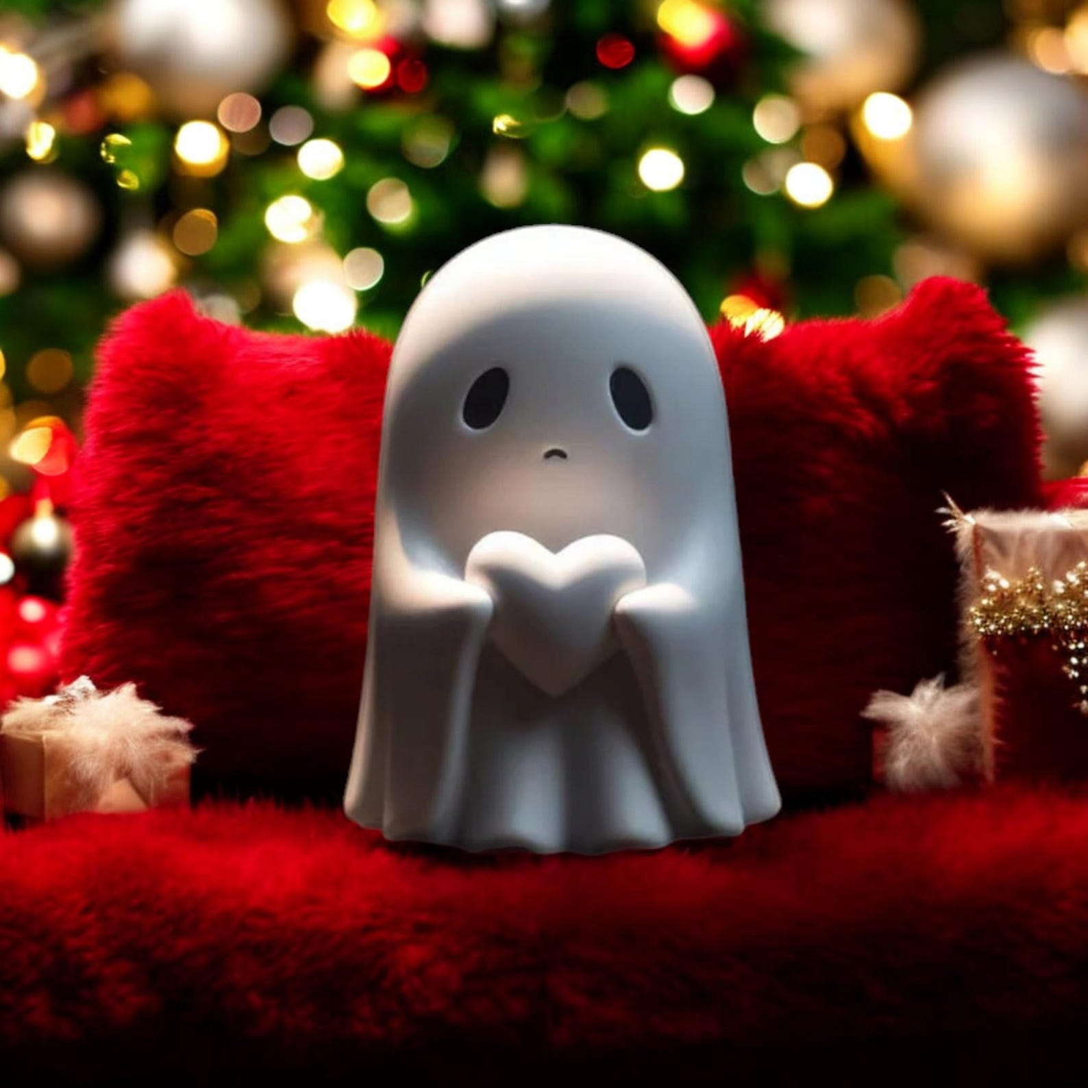 Middle Finger Cute Ghost Statue Small Scary Ghost Figurine Home Décor ...