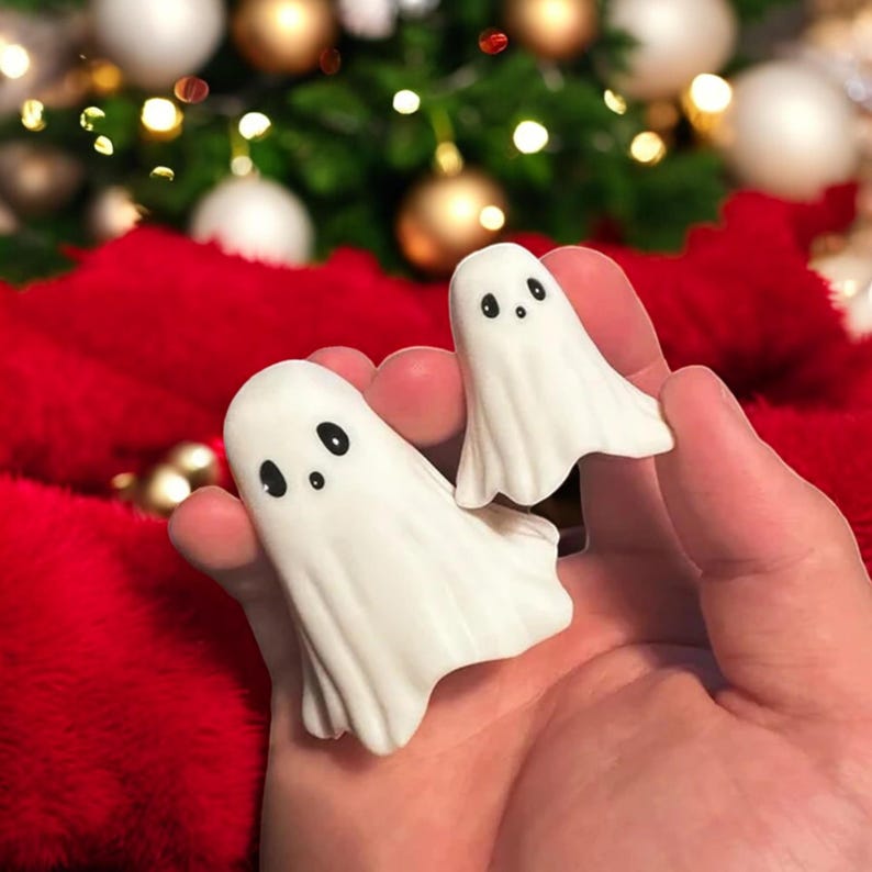 Middle Finger Cute Ghost Statue Small Scary Ghost Figurine Home Décor ...