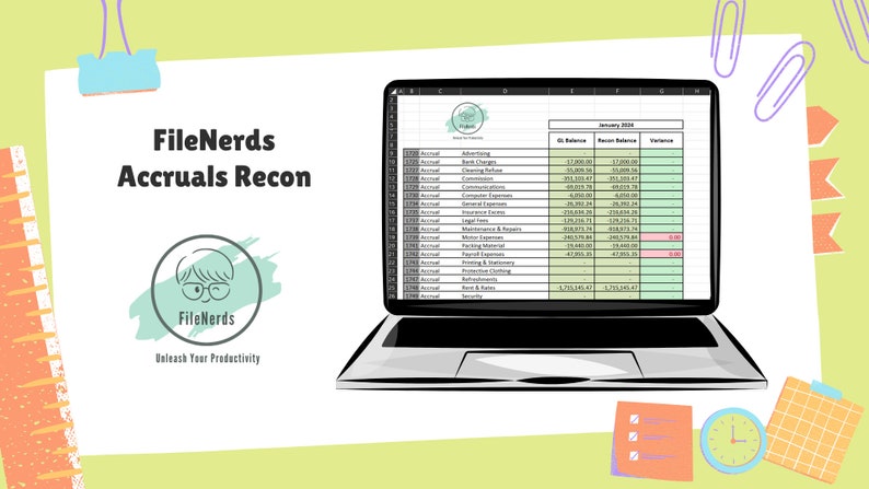 Filenerds Accruals Template - Etsy