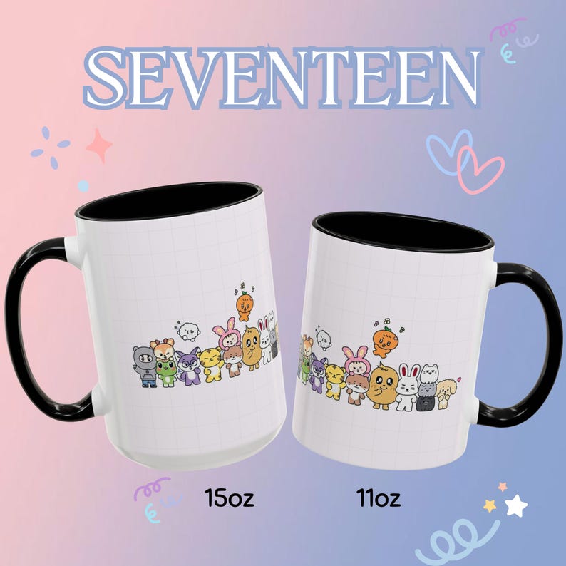 Miniteen, SVT, Seventeen Mug | Fan Made Design 15oz , 11oz | KPOP Merch ...