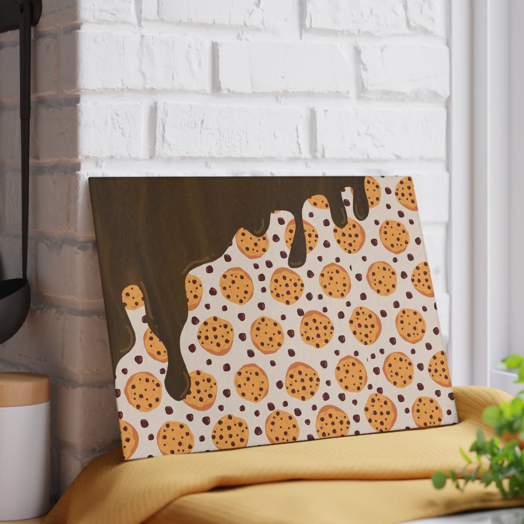 Chocolate Chip Cookie Graphic Design Kitchen Chopping Board Decor ...