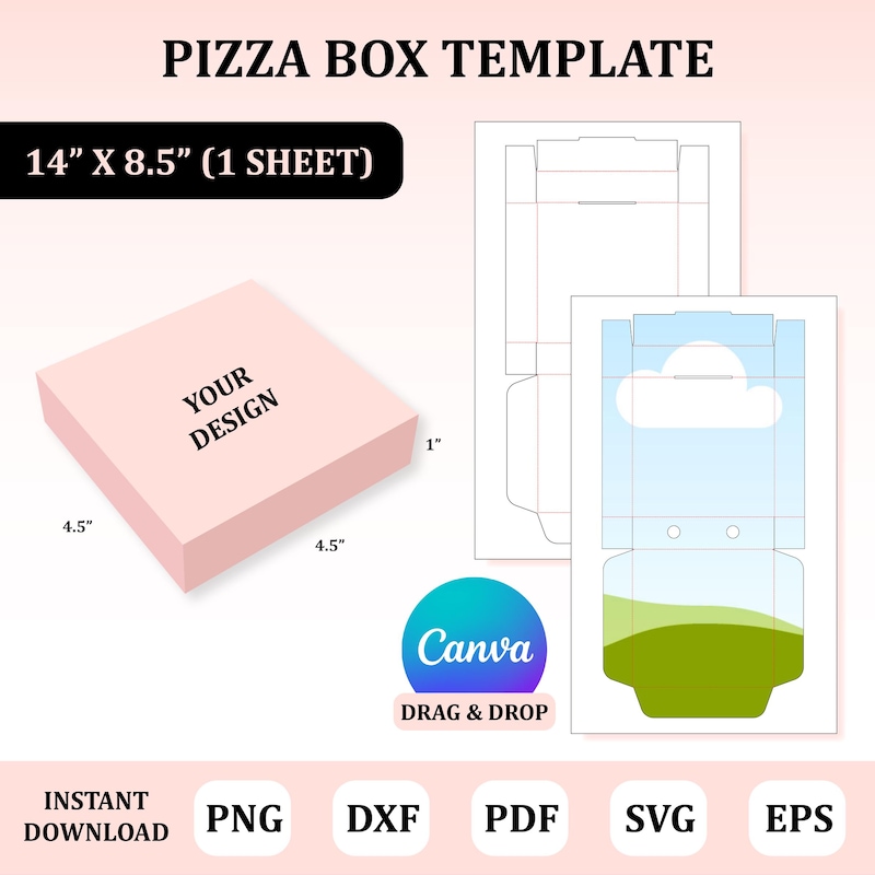 Pizza Box - Etsy