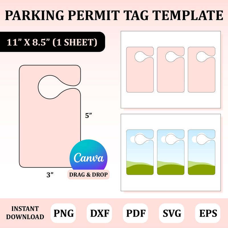 Parking Pass Permit - Etsy